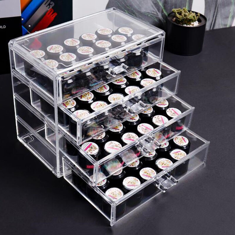 3/4/5 Layer Nail Storage Box Cosmetic Organizer Ma... – Grandado