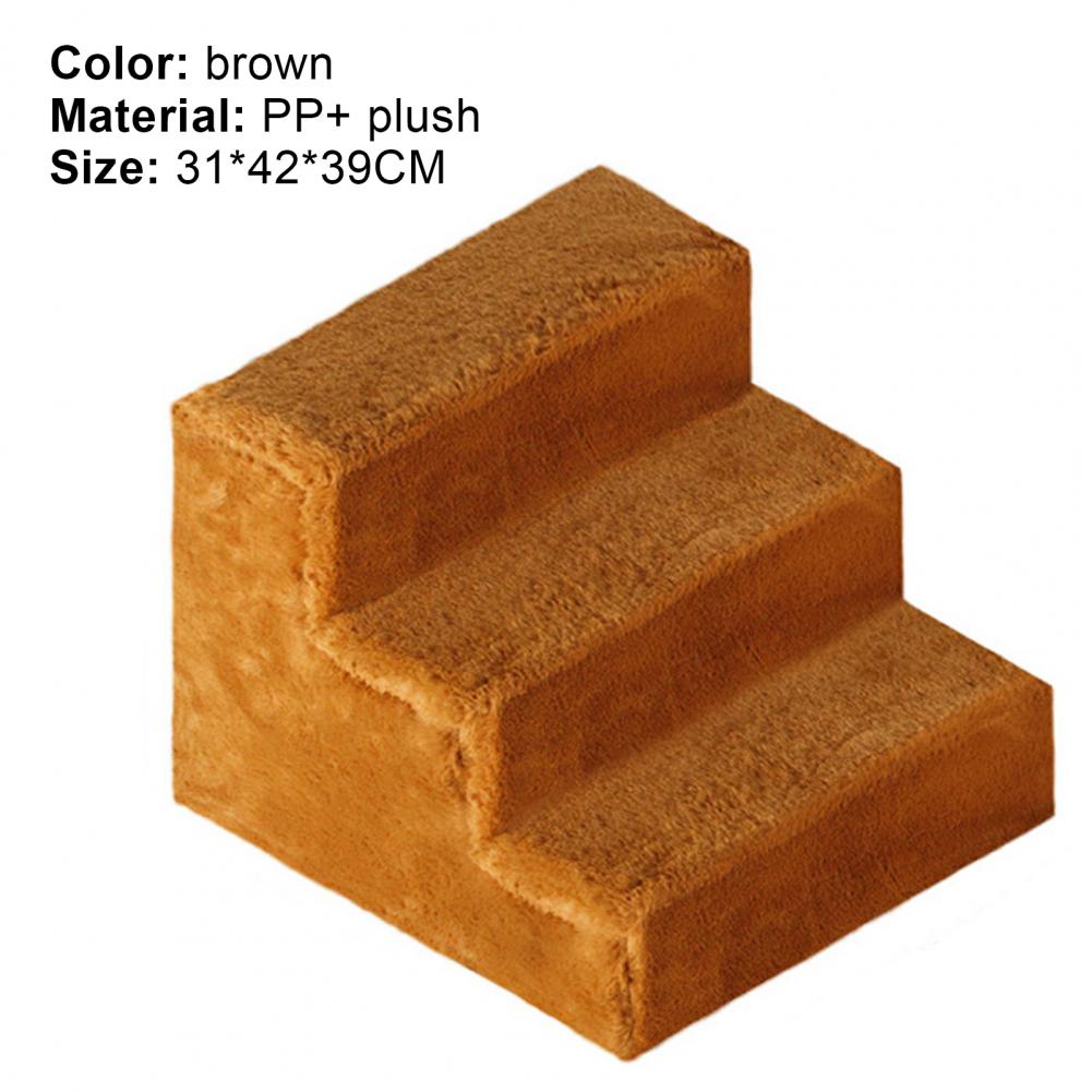 Pet Ladder 3 Step Detachable Plush Non-slip Dog Ra... – Grandado