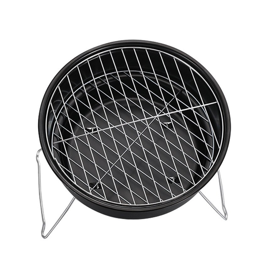 Round Stainless Steel Charcoal BBQ Grills Meats Ba... – Vicedeal