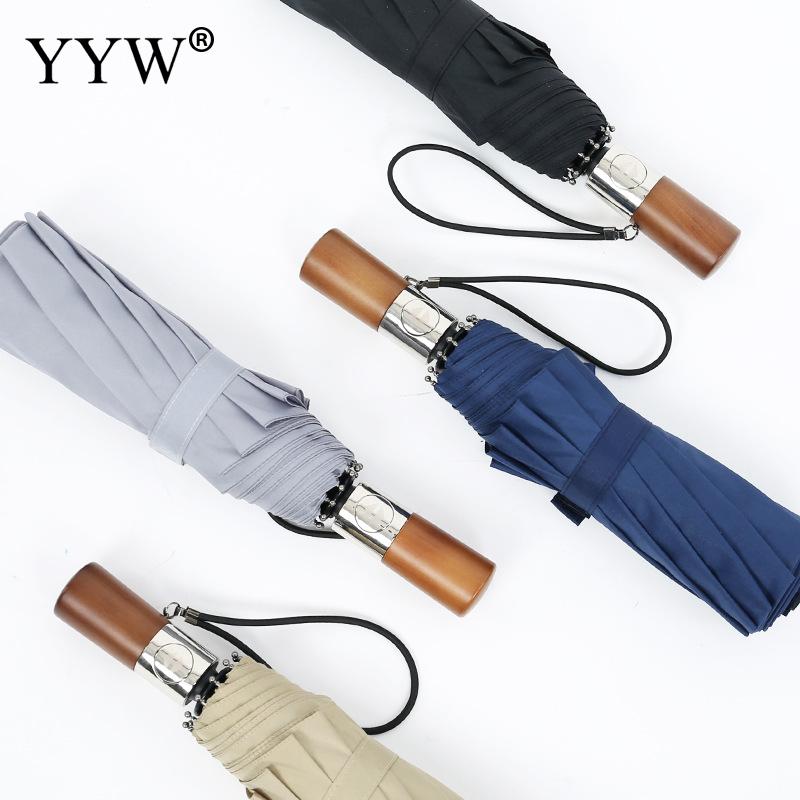 Folding Sun Umbrella Female Automatic Men Umbrella... – Grandado