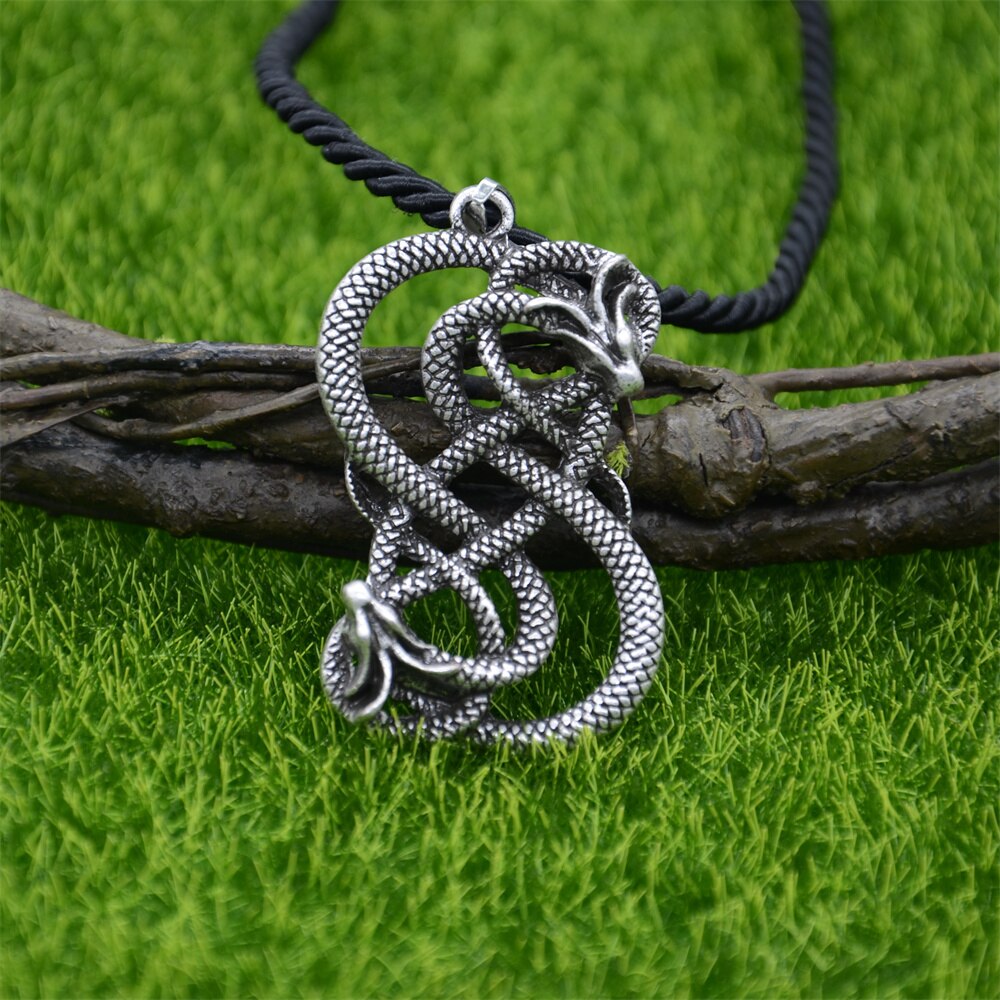 Norse Loki Double Dragon Goth Ouroboros Scandinavi... – Grandado