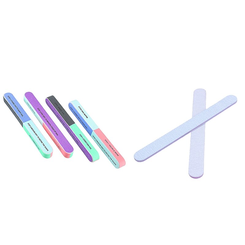 6 Pack Nagelvijl En Nail Buffer Cosmetische Manicu... – Grandado