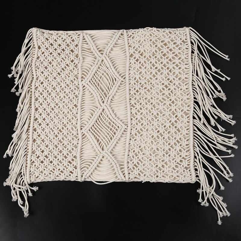 Cotton Linen Macrame Hand-Woven Cotton Thread Pill... – Grandado