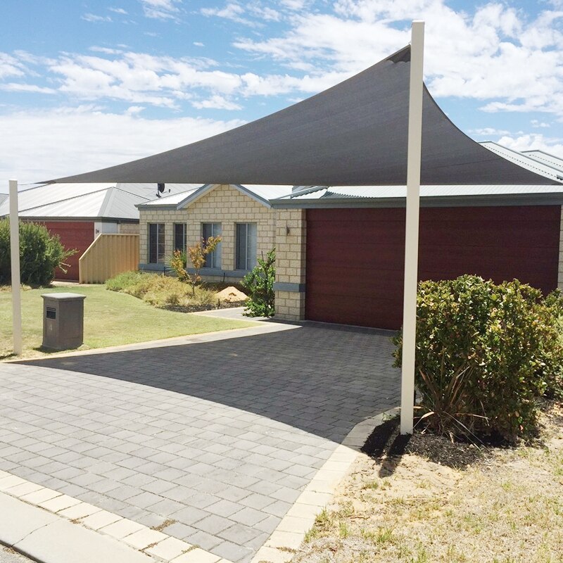 280GSM Waterproof Polyester Shade Sail Rectangle T... – Grandado