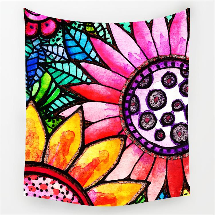 Geometric Irregular Hippie Mandala Pattern Tapestr... – Vicedeal