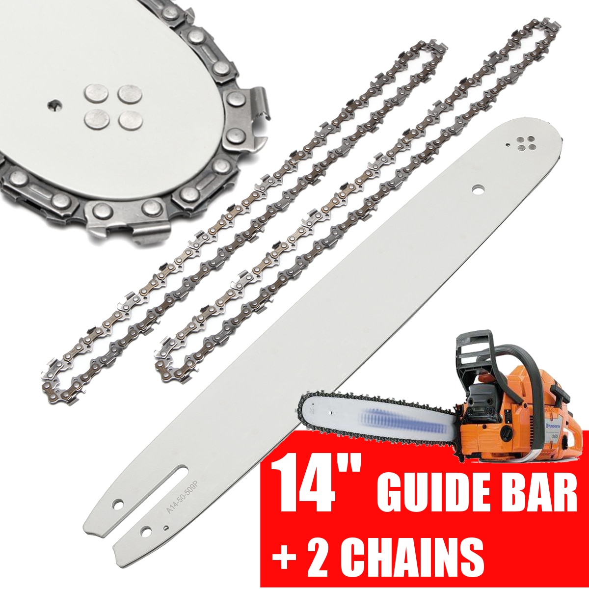 14" Bar +3/8L 2pcs Chains Fit For Stihl 018 MS180 ... – Grandado