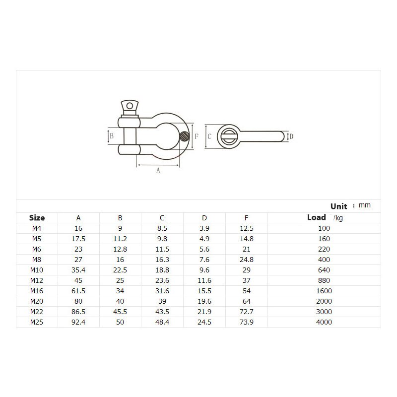 Japanese-style D type Shackle Chain with Buckle U ... – Grandado