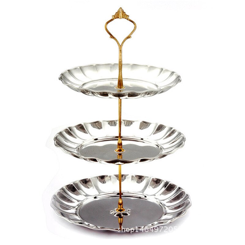 Tier Stainless Steel Cake Stand Afternoon Tea Wedd... – Grandado