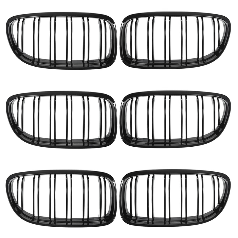 3 Pair Car Front Grille Gloss Black Inlet Grille F... – Grandado