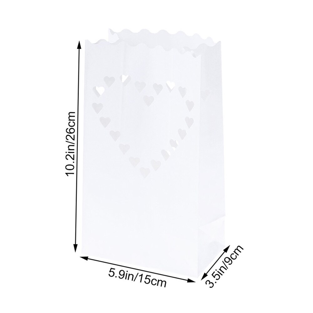 20pcs Paper Hollow Out Candle Bags Tea Light Lumin... – Grandado