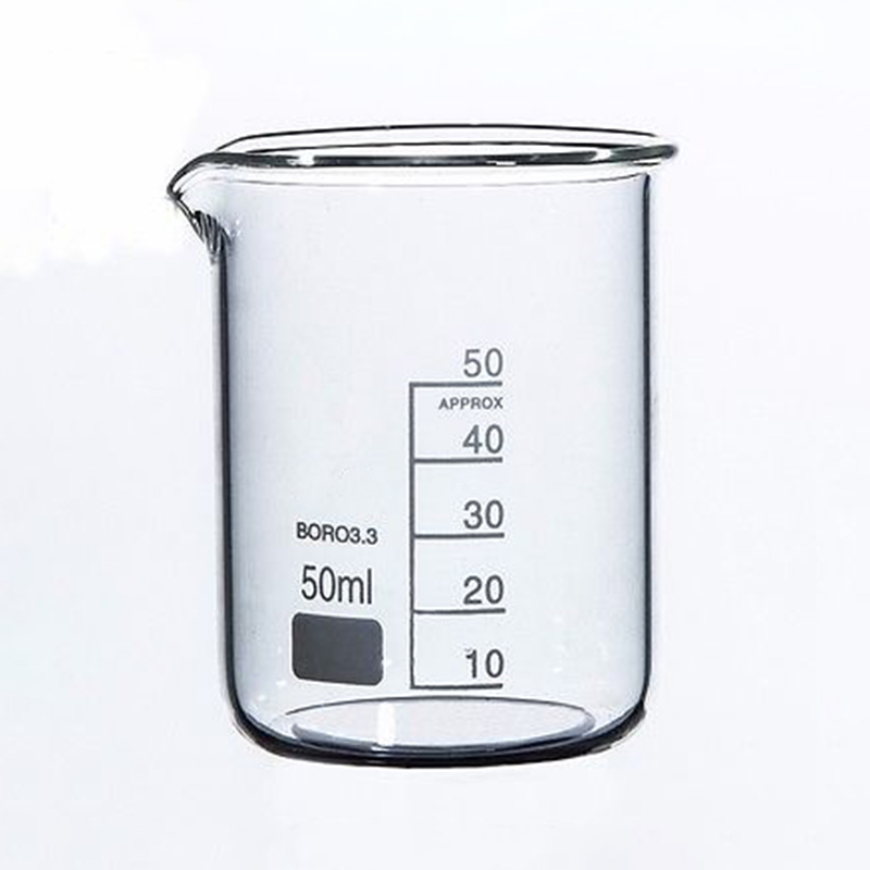 50ml Low Form Transparent Beaker Laboratory Glass ... – Grandado