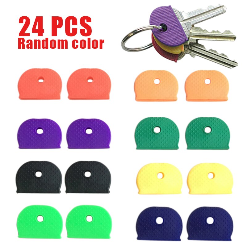 24Pcs Key Covers Random Hollow Multi Color Plastic... – Grandado