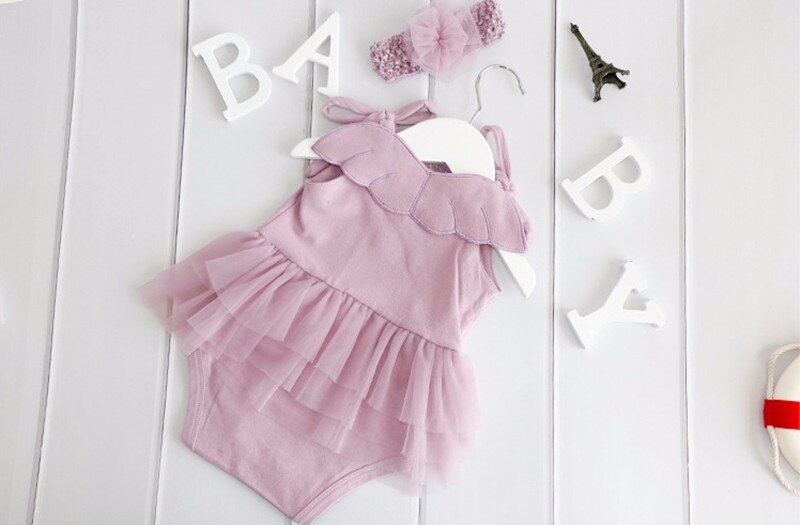 Cotton Summer Newborn Baby Girl Clothes Angel Wing... – Grandado