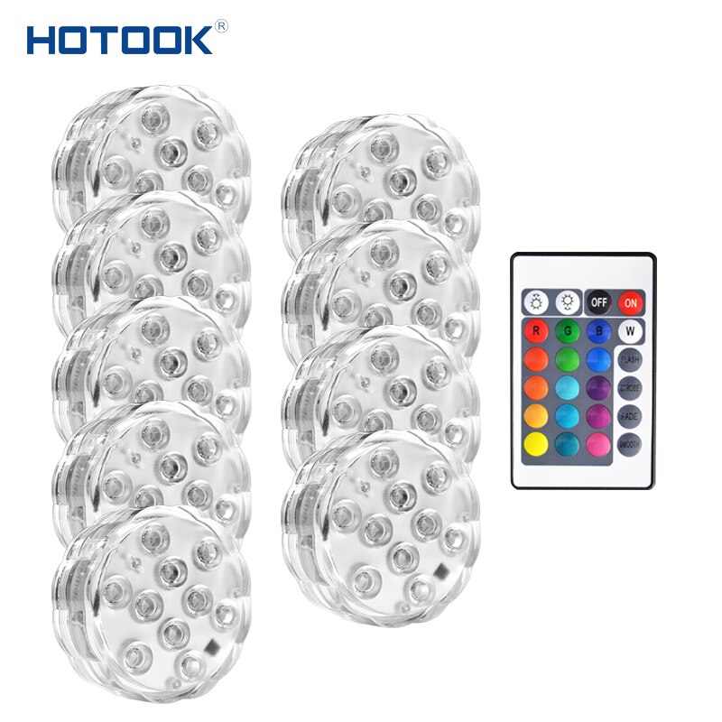 HOTOOK Underwater Light RGB Submersible Light Wate... – Vicedeal