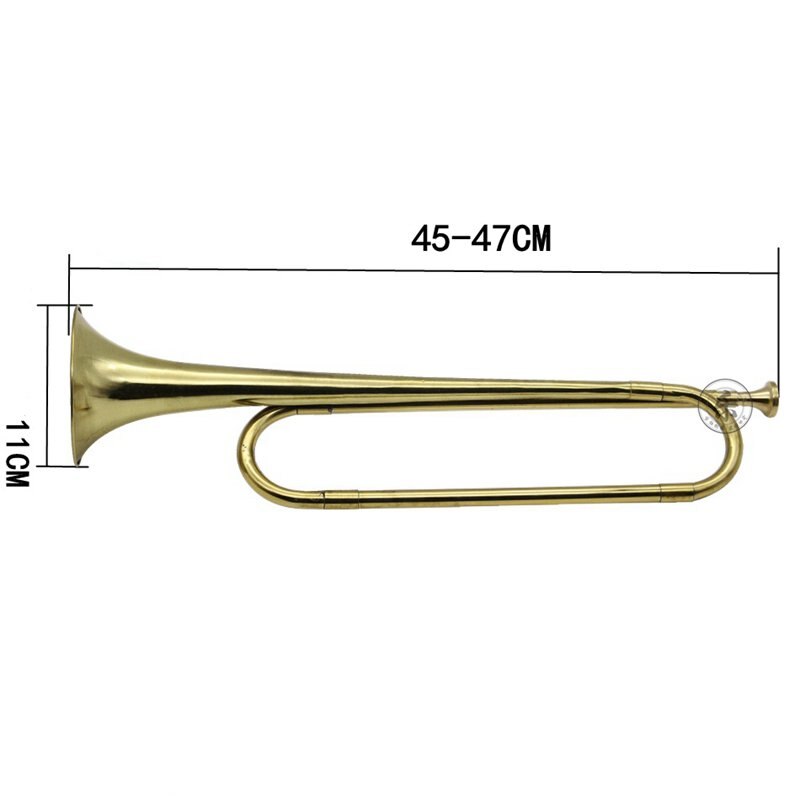 Yellow Brass Trumpet Handmade Army Charge Children... – Grandado