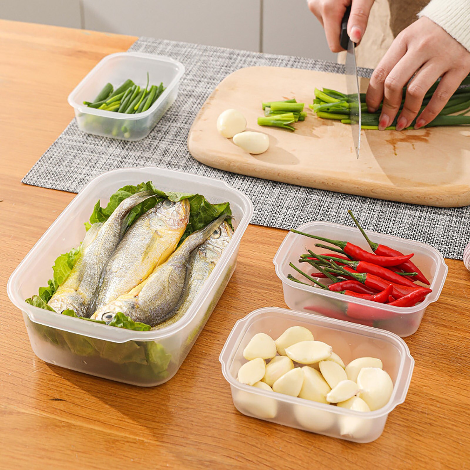 Kitchen Storage Transparent Food Storage Box House... – Grandado