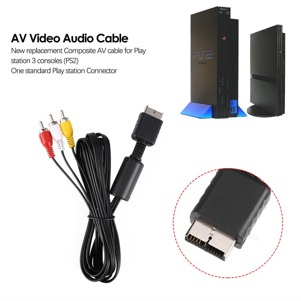 1.8M RCA TV Cable AV lead Sound Video Cables for S... – Grandado