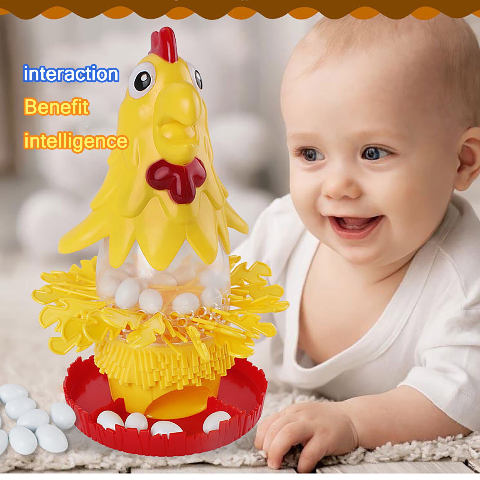 Rooster To Lay Eggs Kids Children Toy Chicken Tric... – Grandado