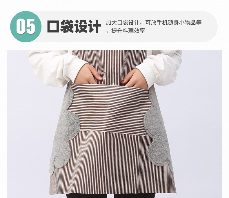 Women Men Kitchen Aprons Housewife Apron Waterproo Grandado