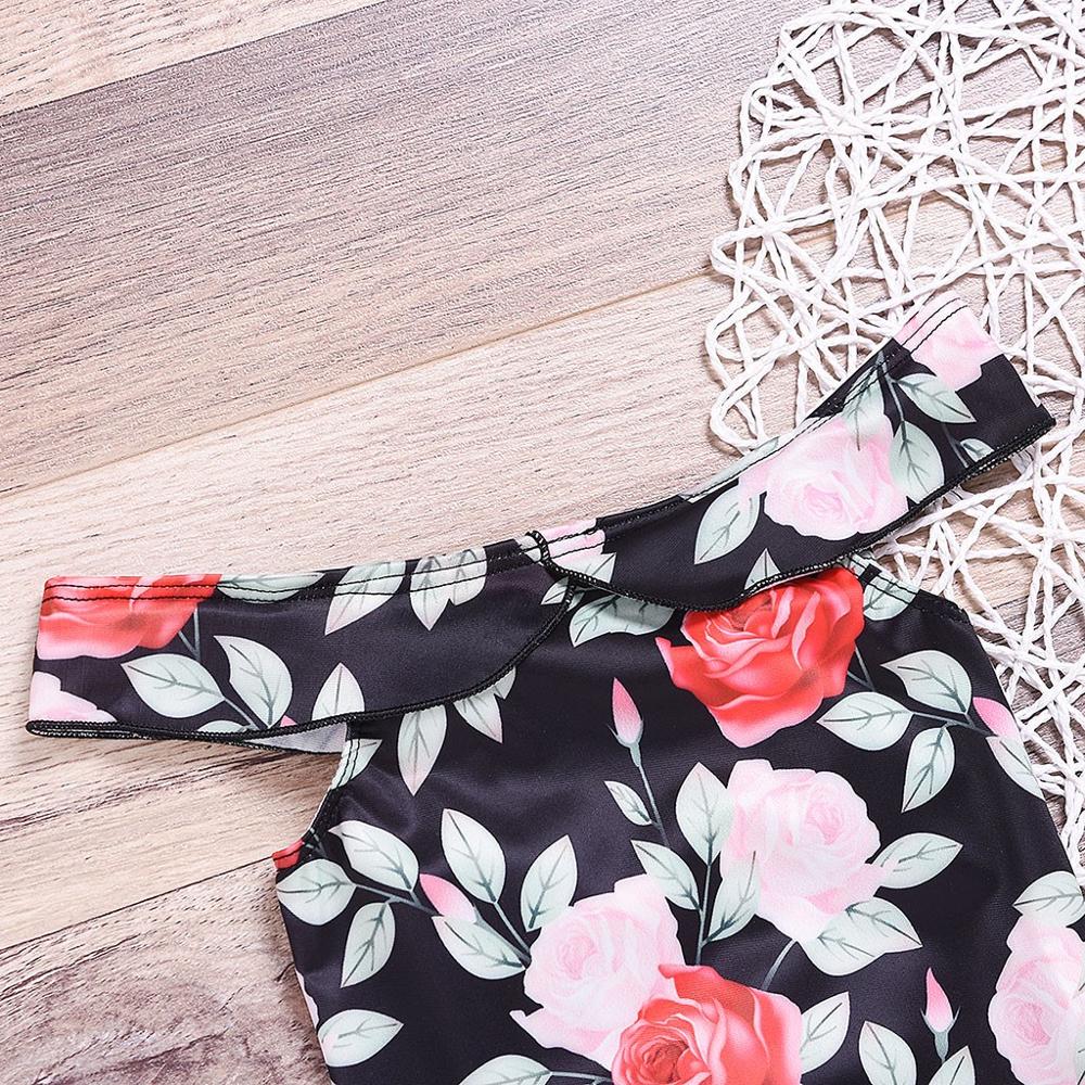 Floral Printed for Girls Beach Swimsuit Girls One ... – Grandado