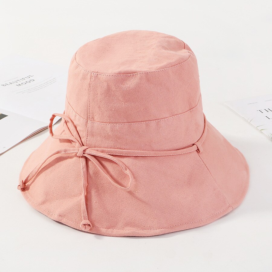 Hoed Dames Zomer Doek Hoed Japanse Effen Kleur Kat... – Grandado