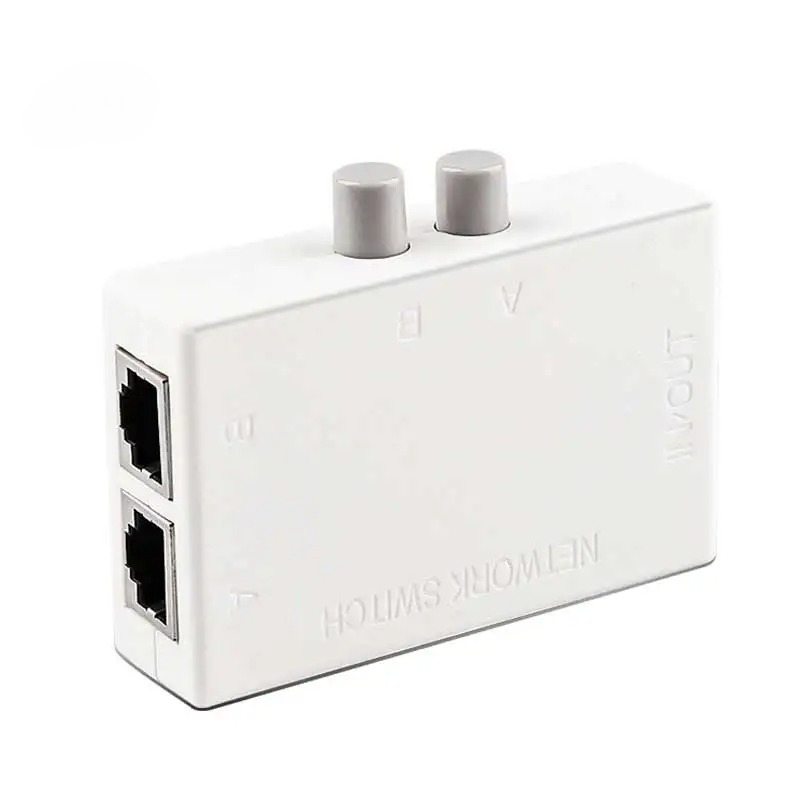 Mini caja de red RJ45 de 2 puertos, adaptador de c... – Grandado