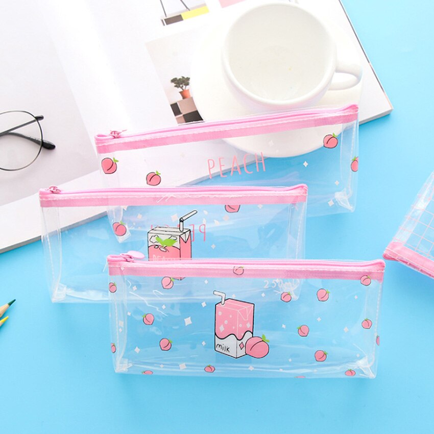 1pcs/pack Small Fresh Transparent Pencil Case Thre... – Vicedeal