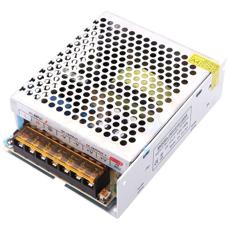 Ac 110/220V Naar Dc 12V 10A 120W Transformator Swi... – Grandado