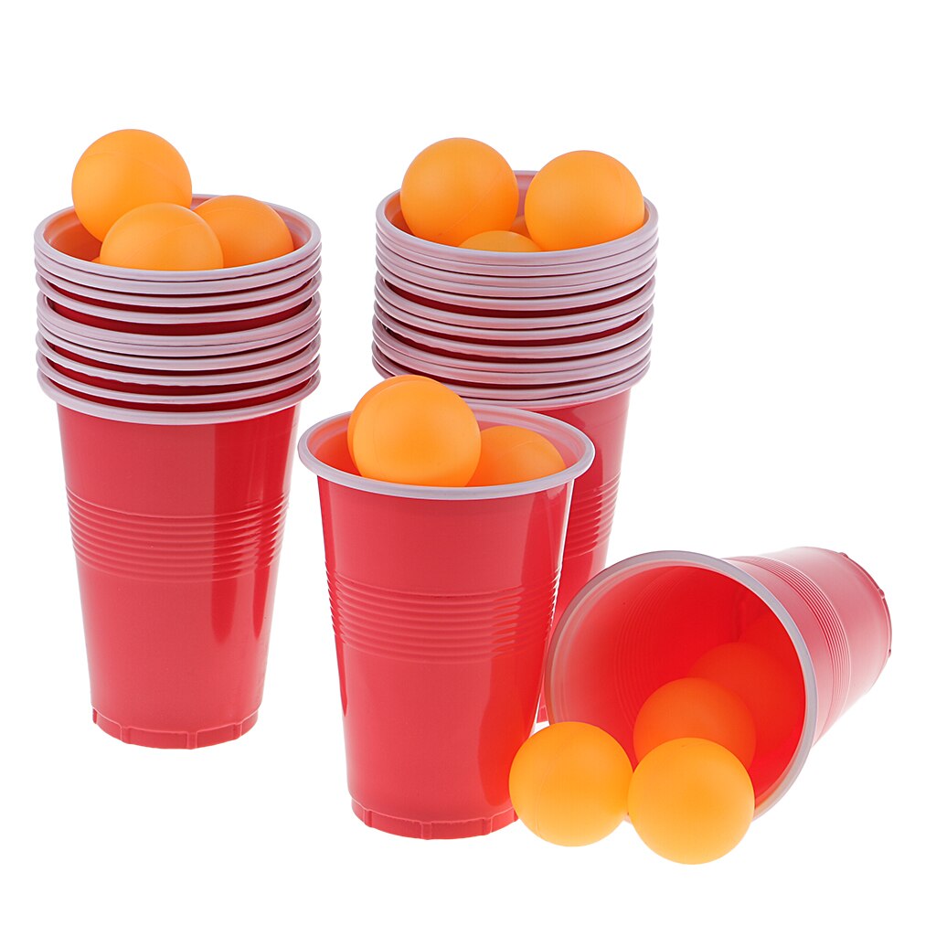 Adults Party Bar Play Beer Pong Kit 24 Ball 24 Cup... – Vicedeal