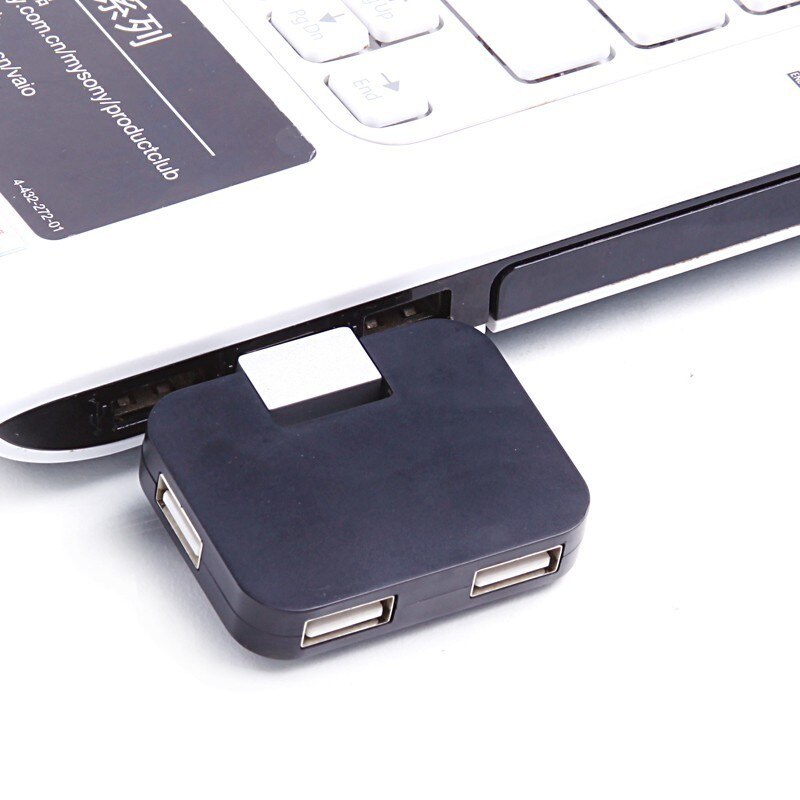 CHUYI Wireless 4 Port Mini USB 2.0 HUB Portable Sq... – Grandado
