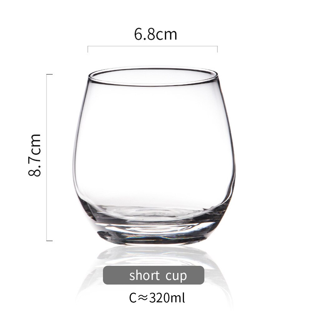 Coffee Mugs 350ml 400ml Glass Wine Glasses Cup Reu... – Grandado