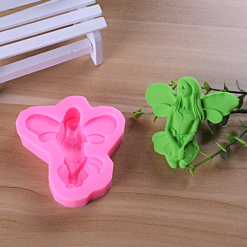 3D Soap Mold Cute fairy female angel Shape 3D fond... – Grandado