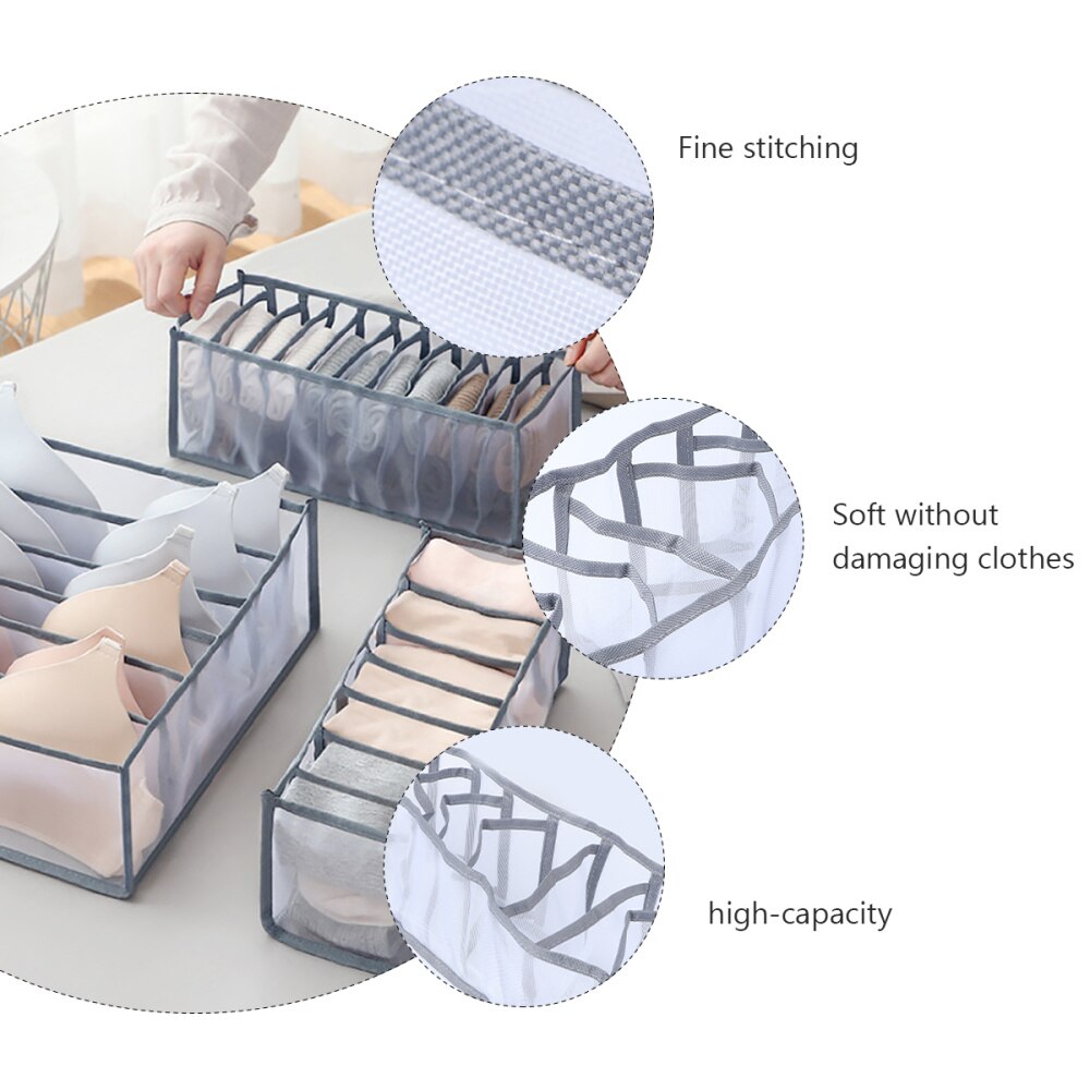 1Pc Compartments Clothes Storage Box Underwear Sto... – Grandado