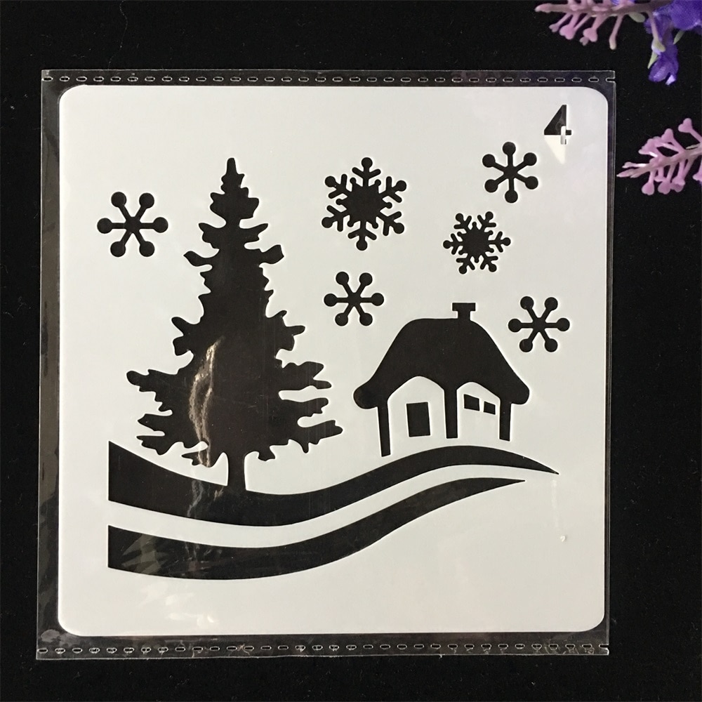 9Pcs/Lot 13cm Christmas Santa Clause Snowflake DIY... – Vicedeal