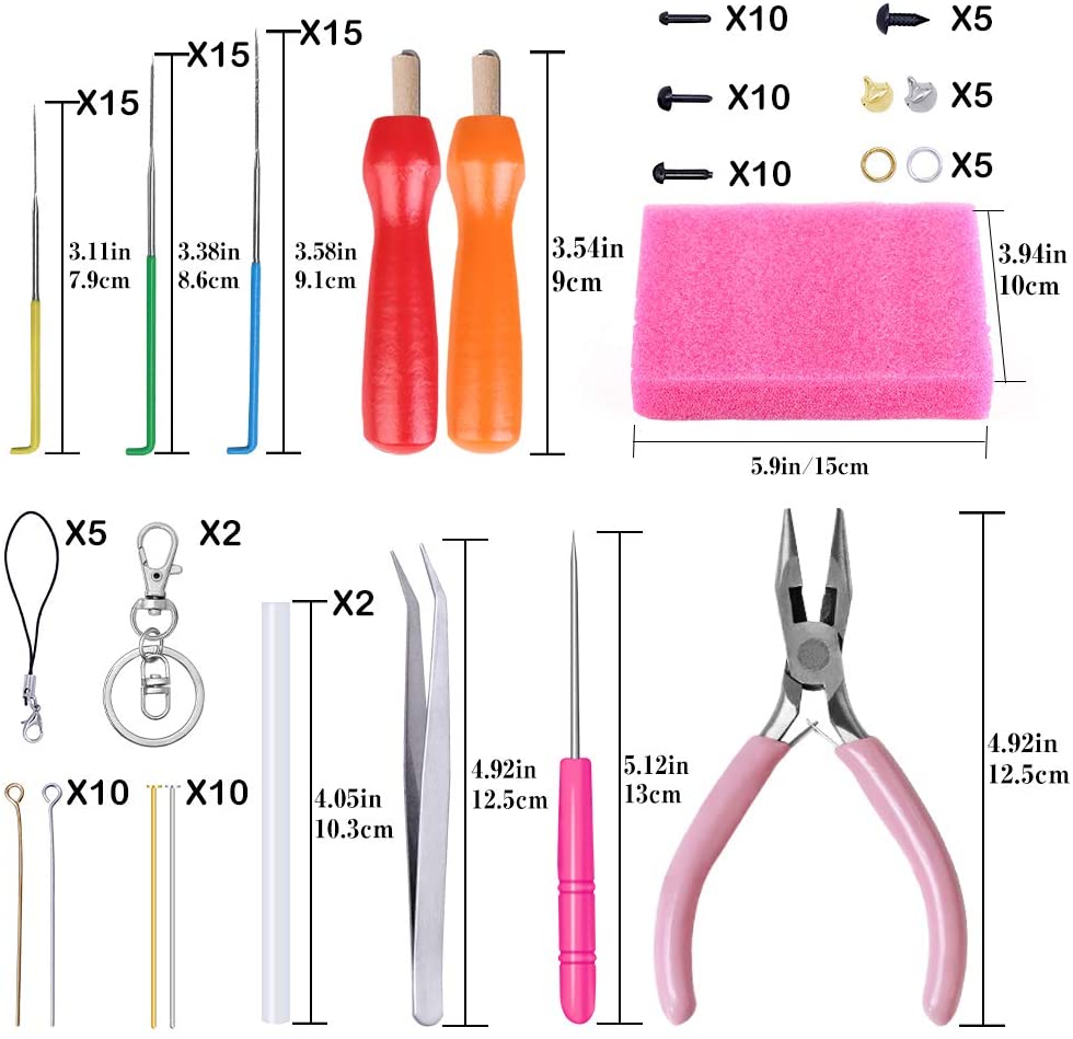 LMDZ Needle Felting Kit, Wool Felting Kit, Wool Ro... – Grandado