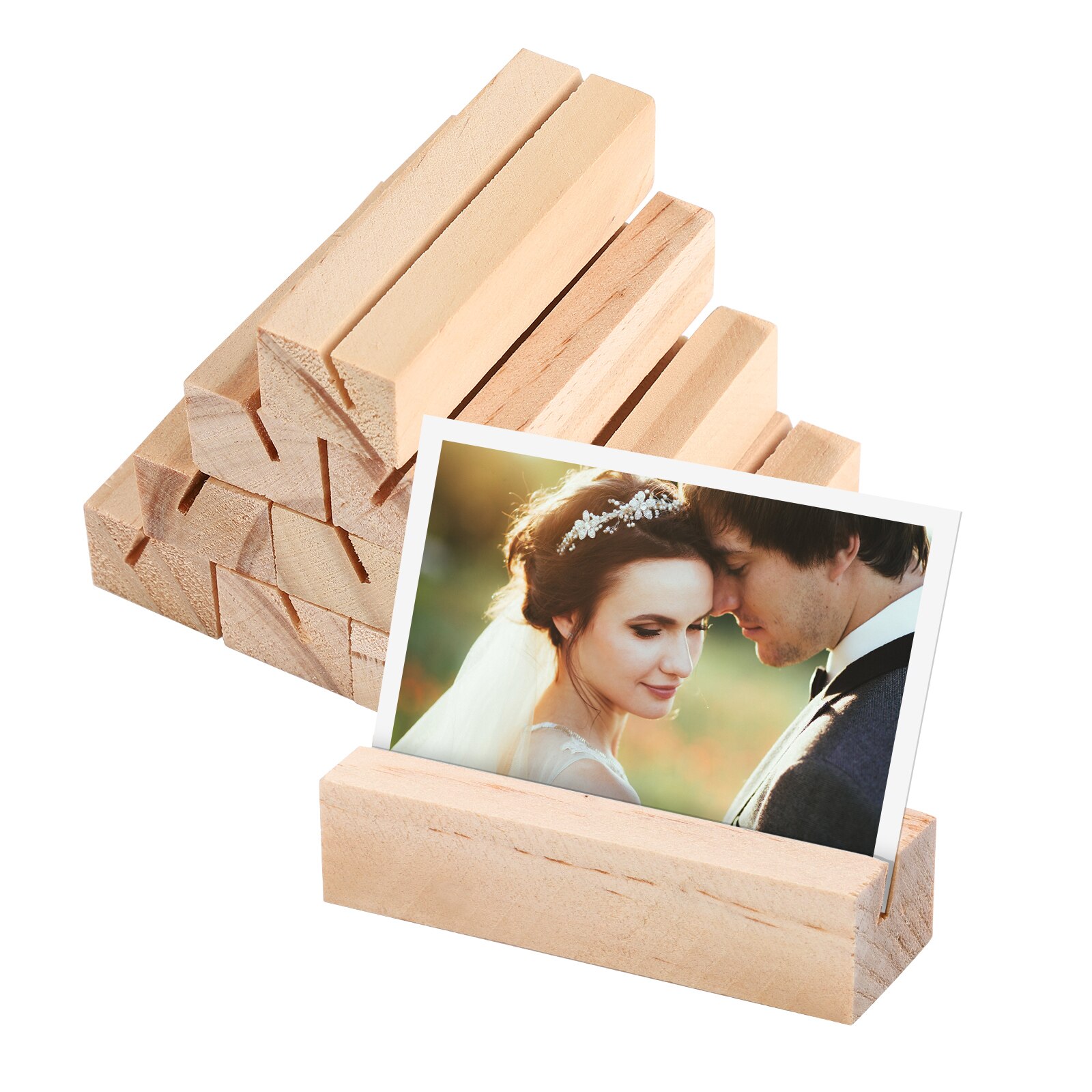 10Pcs Business Houder Houten Rechthoek Vormige Fot... – Vicedeal