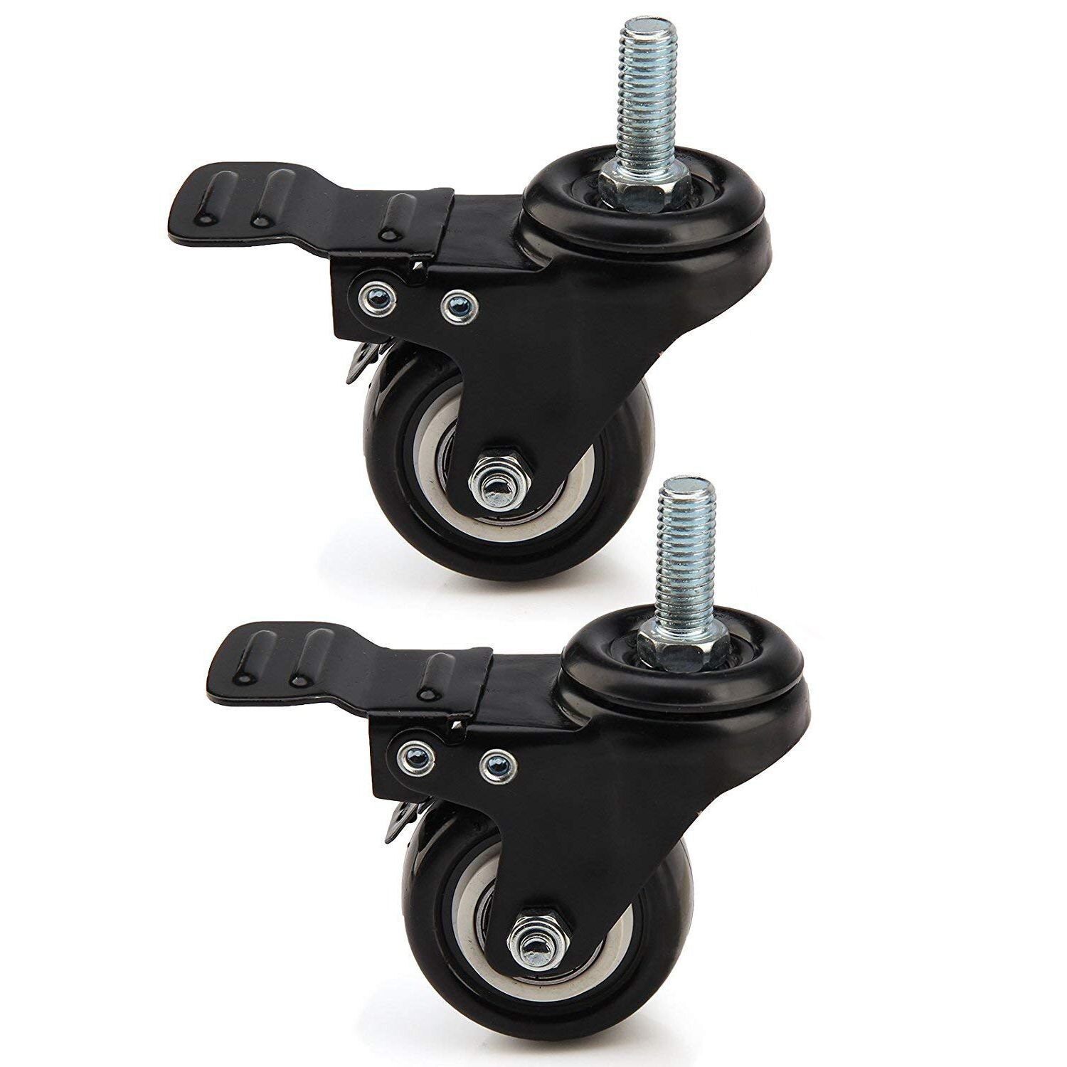 4 x Heavy Duty 50mm PU Swivel Castor Wheels Trolle... – Vicedeal