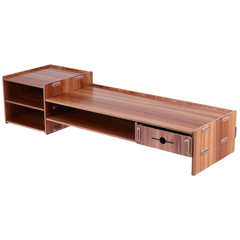 Bureau-Houder Plank Laptop-Stand Hout Desktop Moni... – Grandado