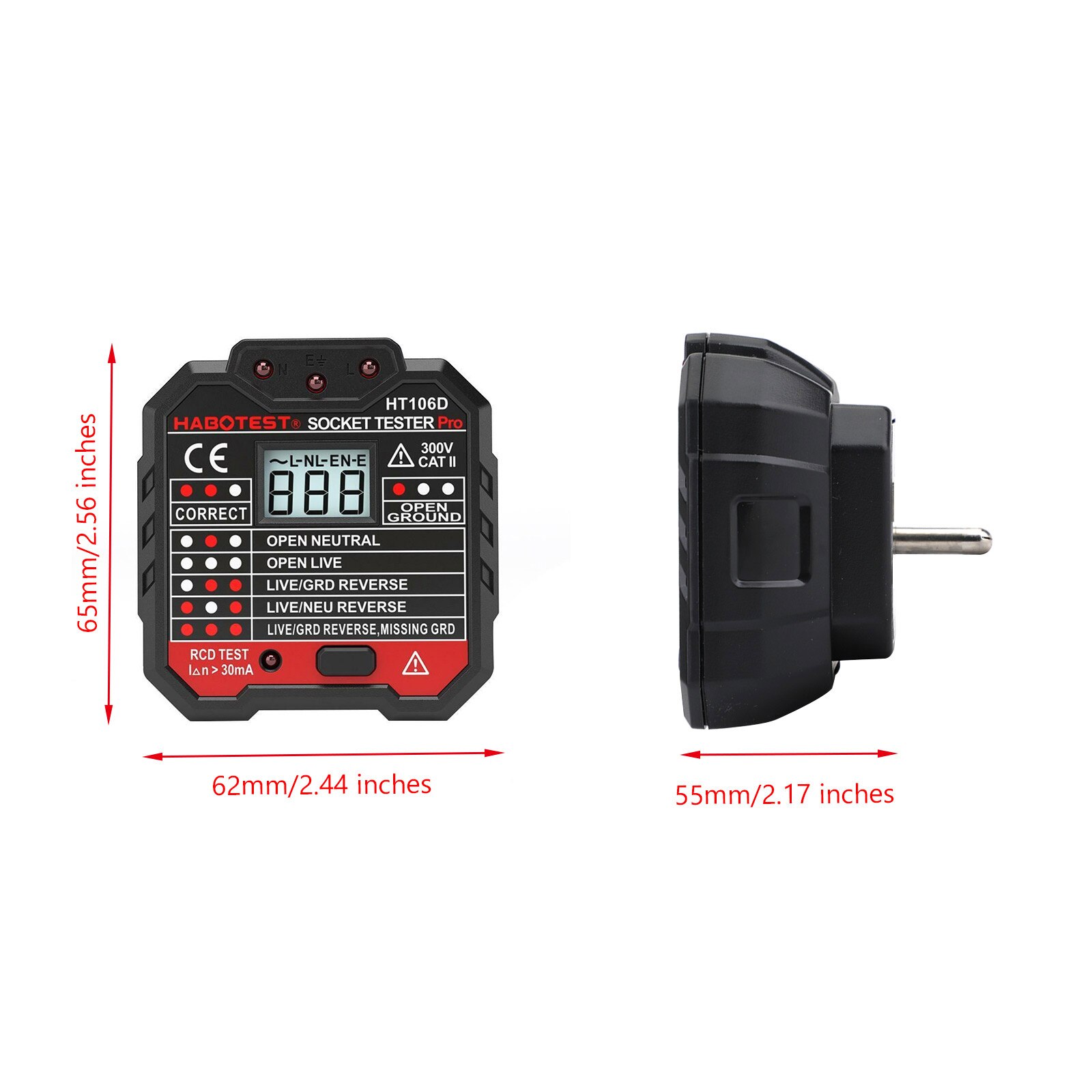 Elektrische Mains Fault Checker Socket Tester Digi... – Vicedeal