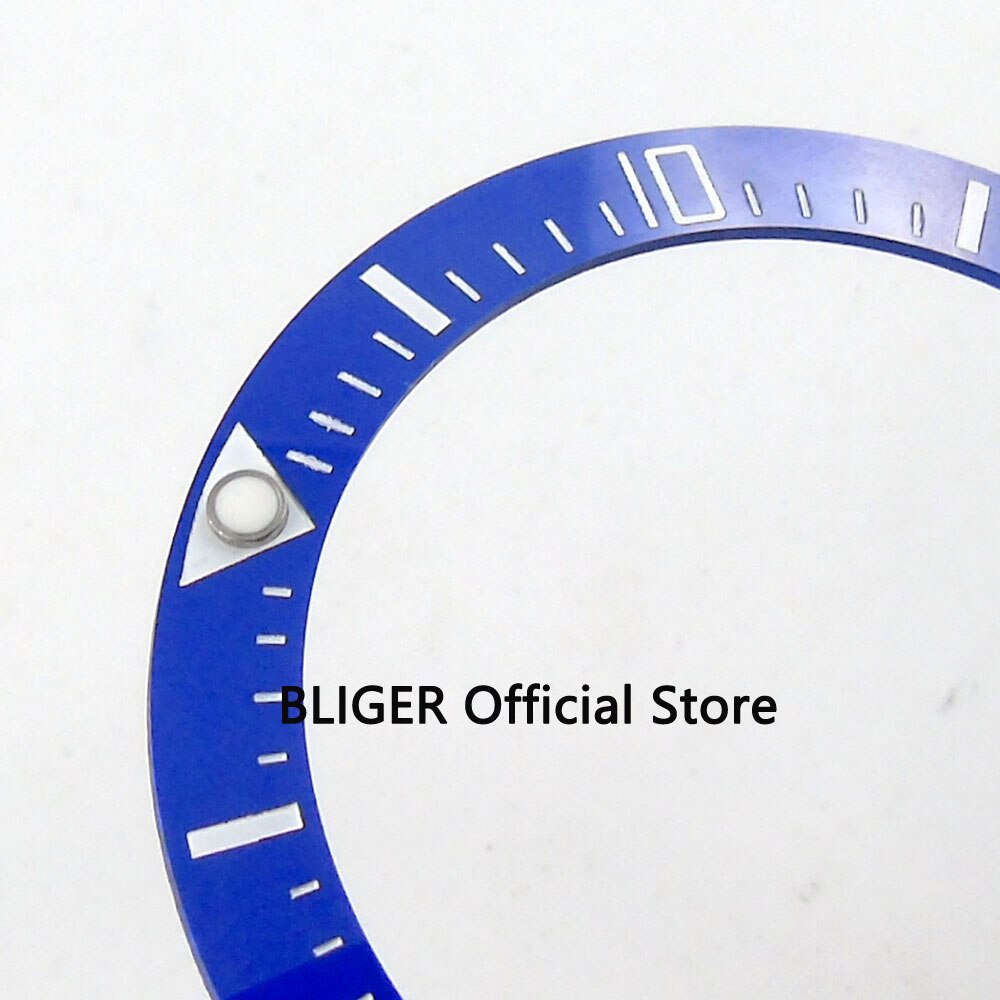 39.7MM Blue Ceramic Bezel White Marks Insert Fit F... – Grandado