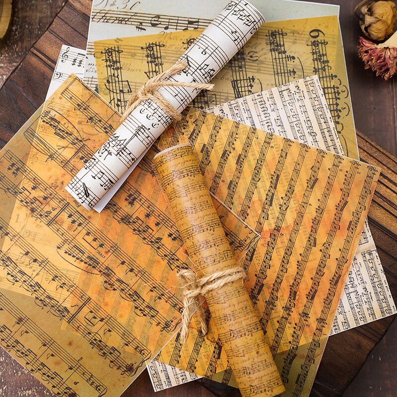 Large size vintage material background paper DIY s... – Vicedeal