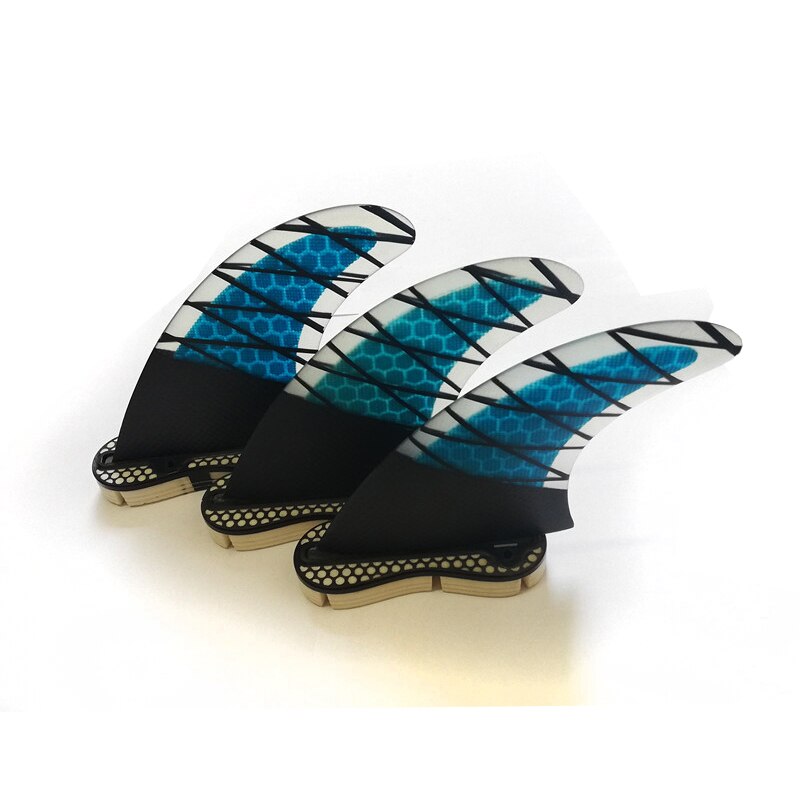 FCS2 fins Truster Tri fins Blue Glassfiber fins wi... – Vicedeal