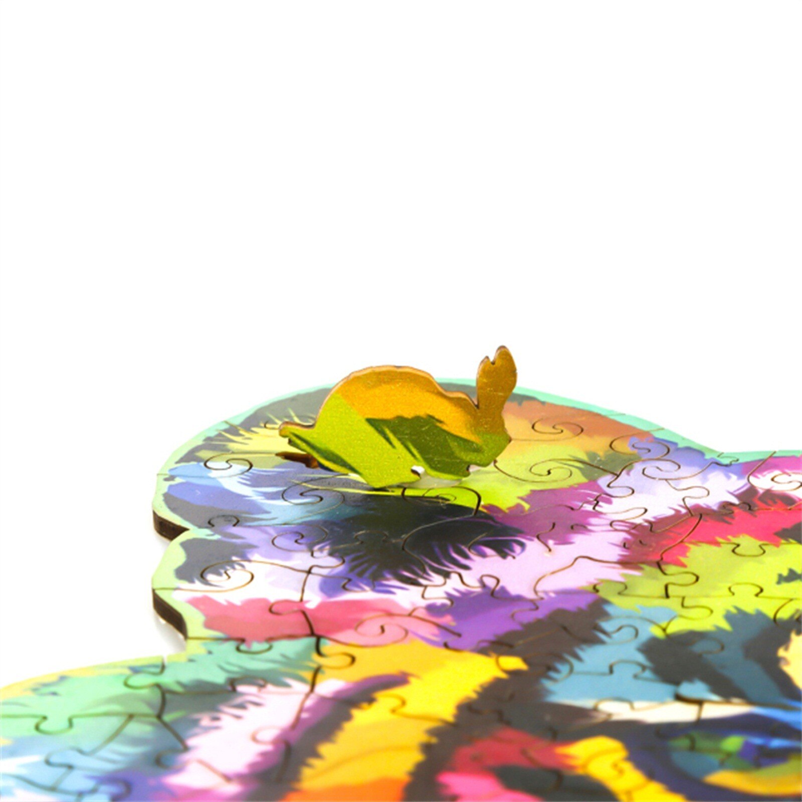 116pcs Rainbow-tiger Wooden Puzzle Unique Shape Pi... – Grandado