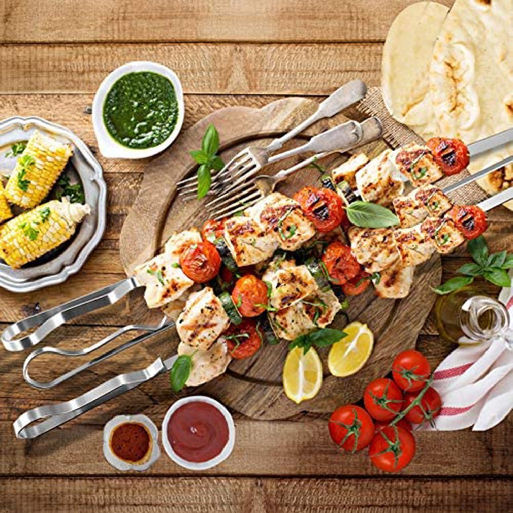 Outdoor 10/6pcs Stainless Steel 410 Barbecue Skewe... – Vicedeal