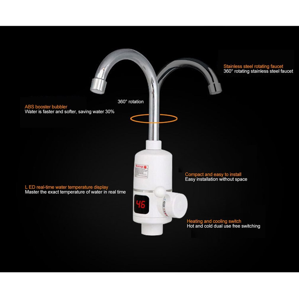Electric Kitchen Water Heater Tap Instant Water Fa... – Grandado