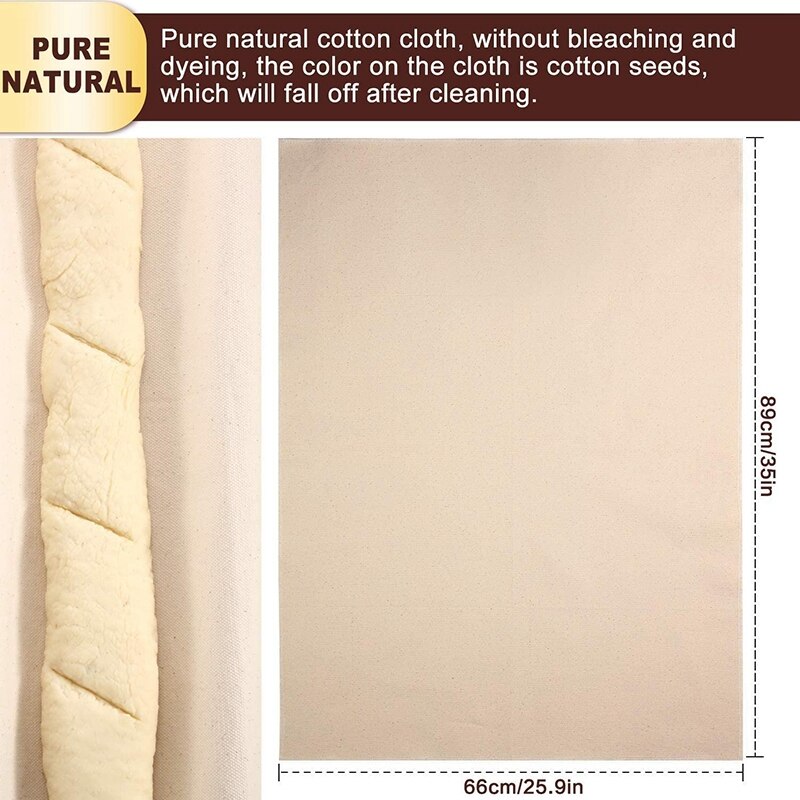 Large Bread Cloth Baking Cloth for French Baguette... – Grandado