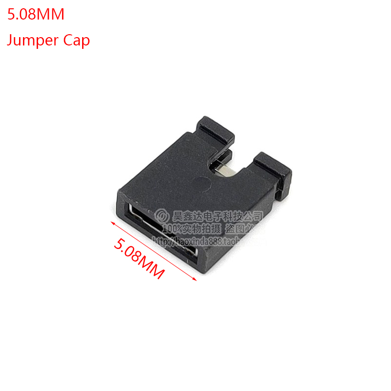 50PCS BLACK JUMPER CAP 5.08MM PITCH Standard PCB M... – Grandado