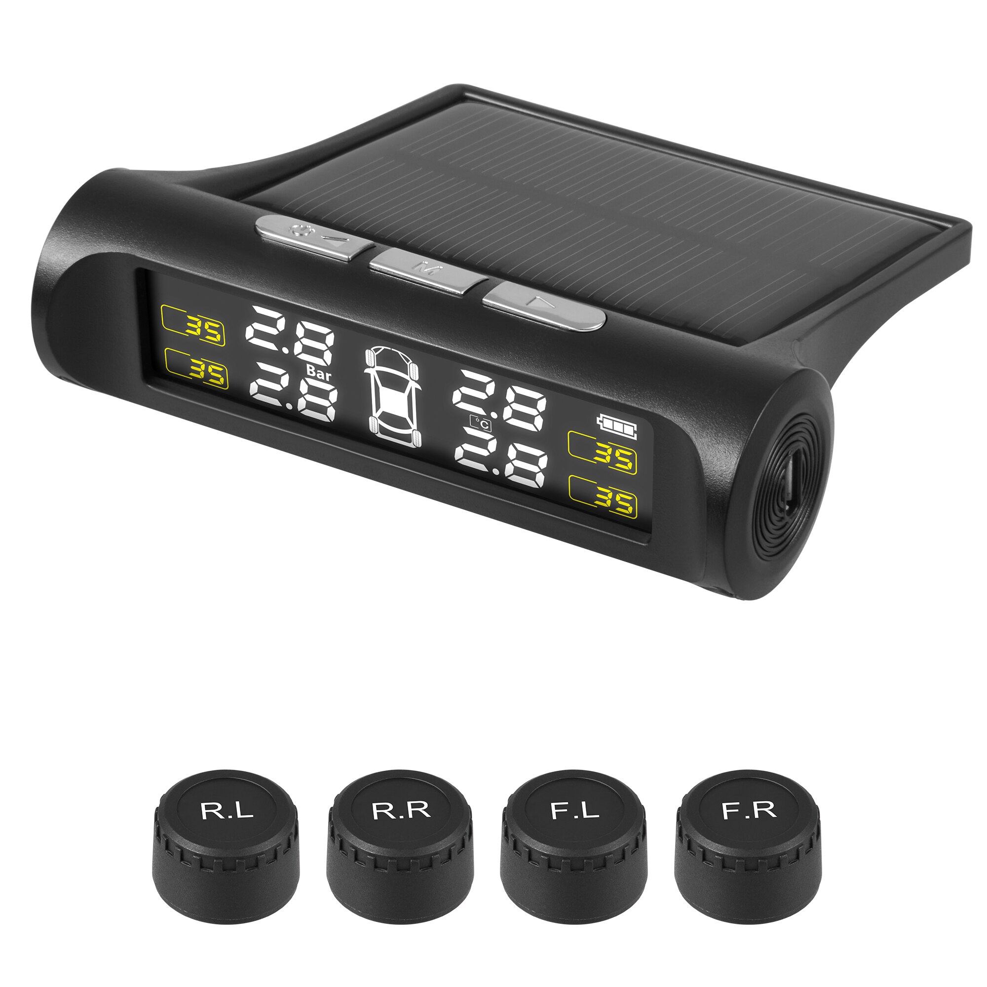 Tpms Smart Auto Bandenspanningscontrolesysteem Zon... – Grandado