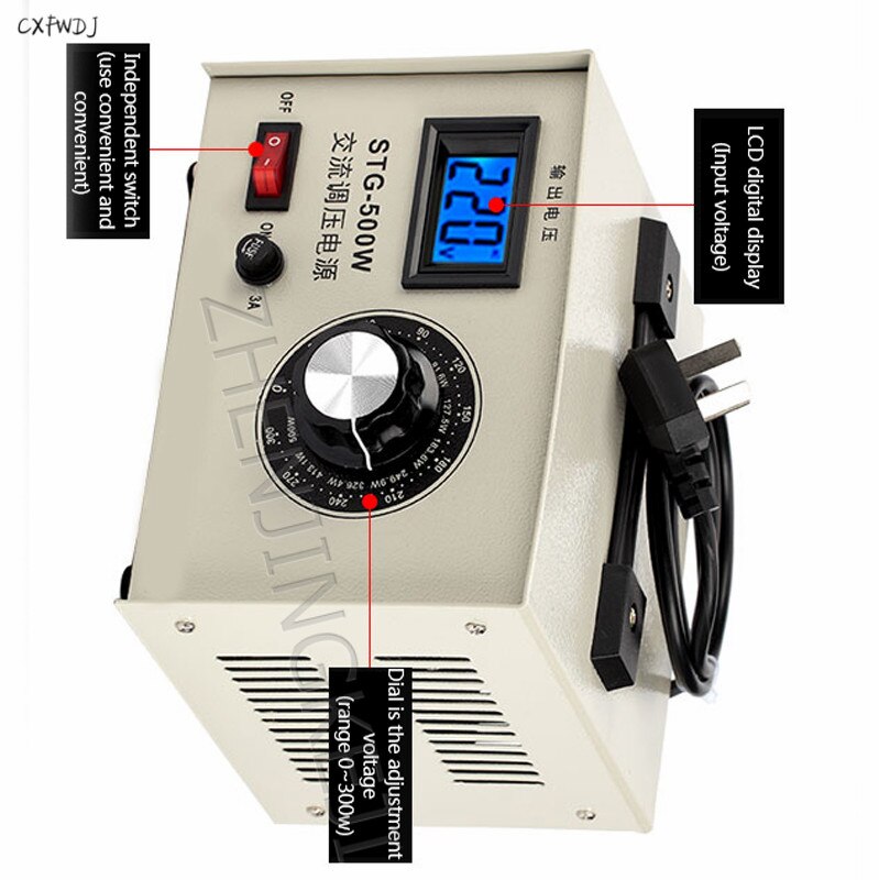 Single-Phase Voltage Regulator 220v AC Regulated C... – Vicedeal