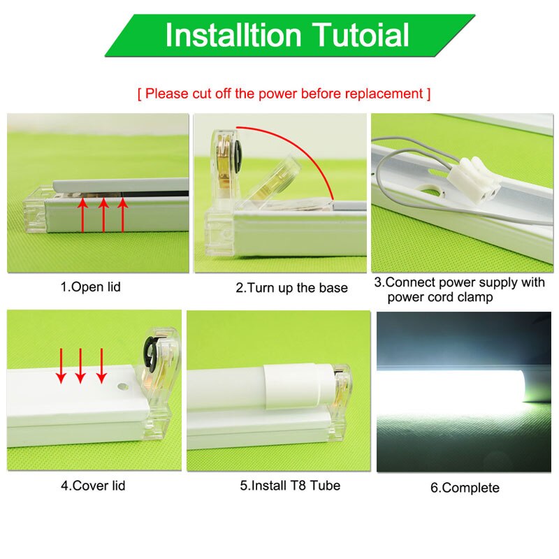 1~10pcs LED T8 Tube Bracket For 2Ft 60cm 600mm Flu... – Vicedeal